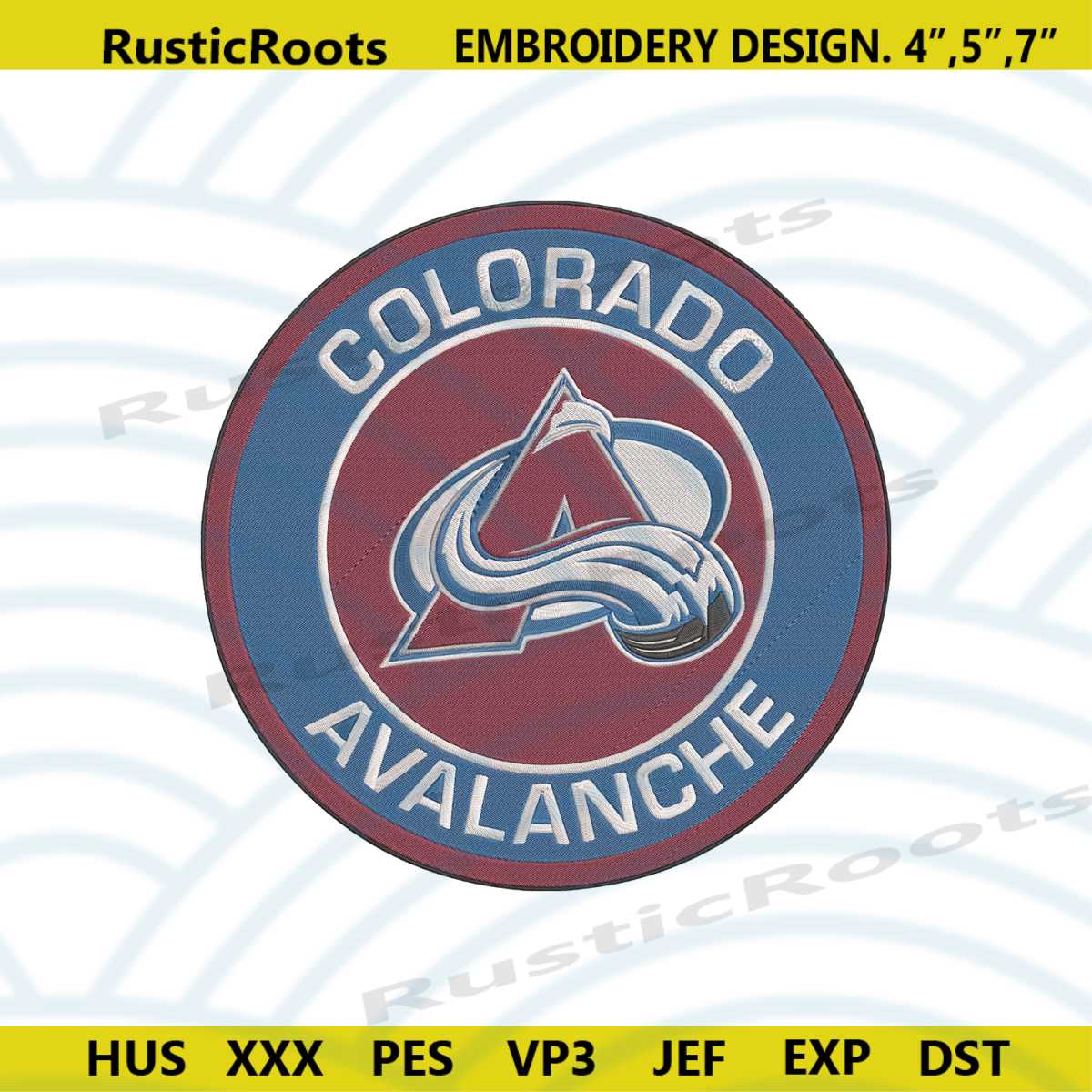 Colorado Avalanche Hockey Logo Embroidery Design, NHL Team L | Inspire ...