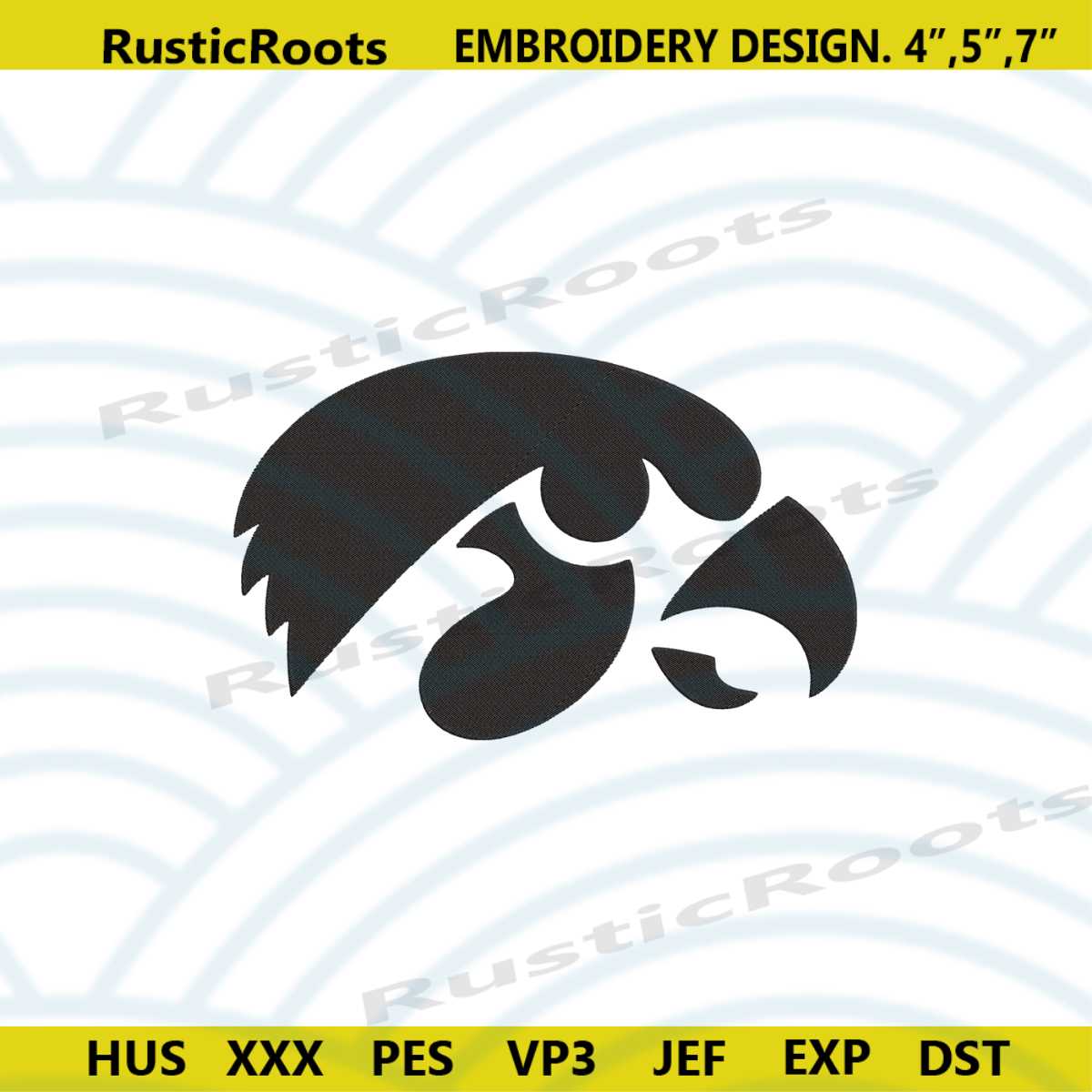 Iowa Hawkeyes Logo Embroidery Design, Iowa Hawkeyes Symbol E | Inspire ...