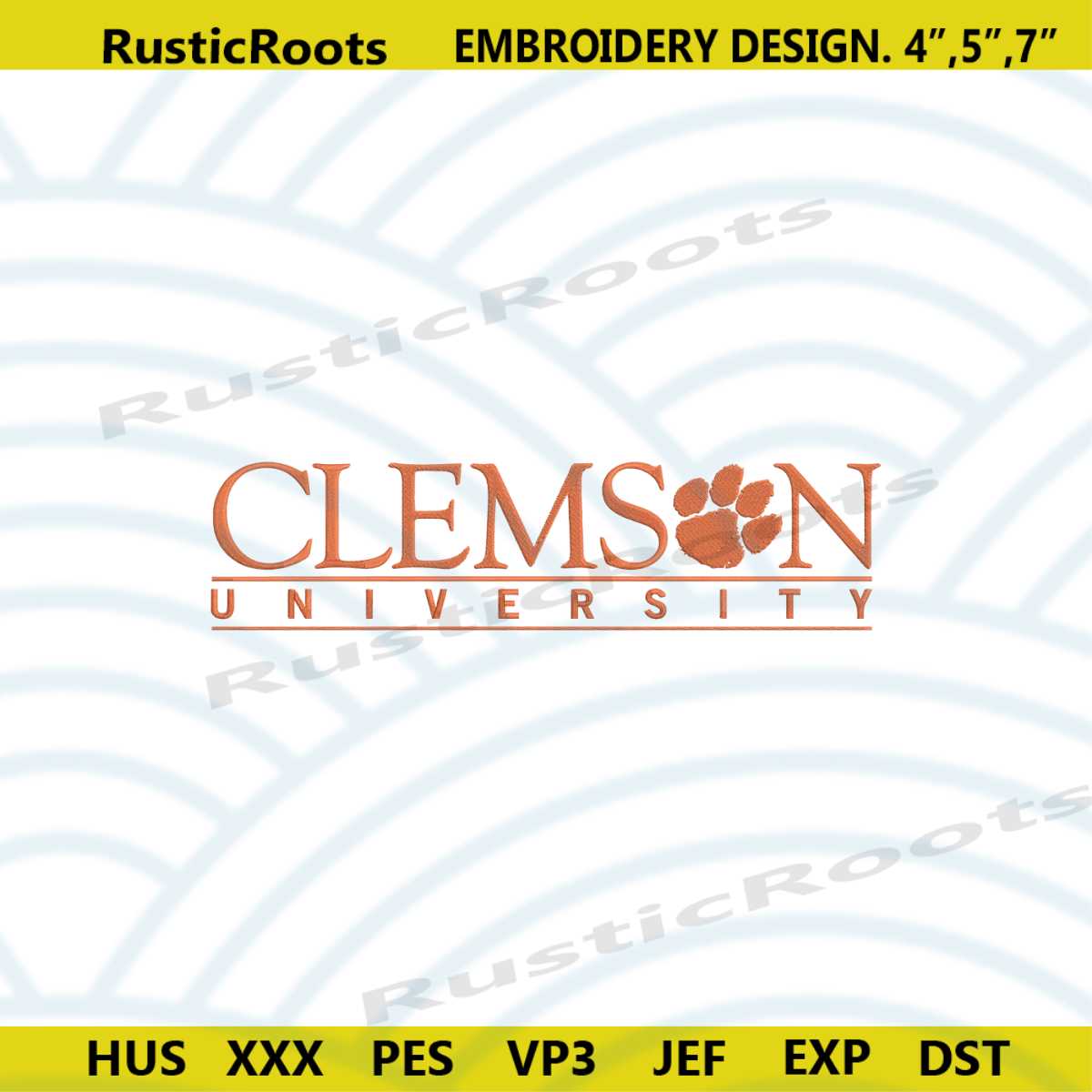 Clemson University Wordmark Logo Embroidery Design, Clemson | Inspire ...