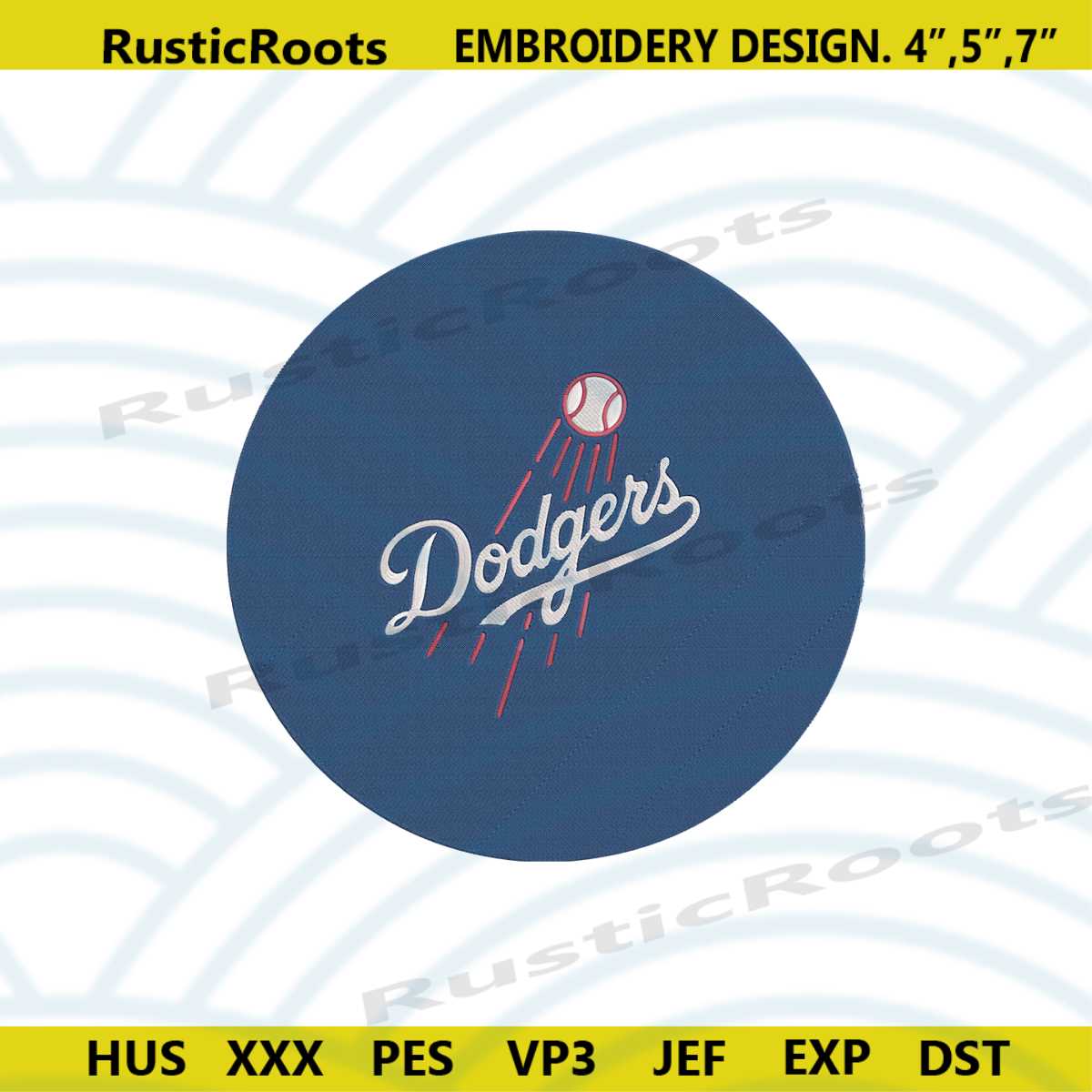 LA Dodgers Logo Embroidery Files, MLB Dogers Embroidery Desi | Inspire ...