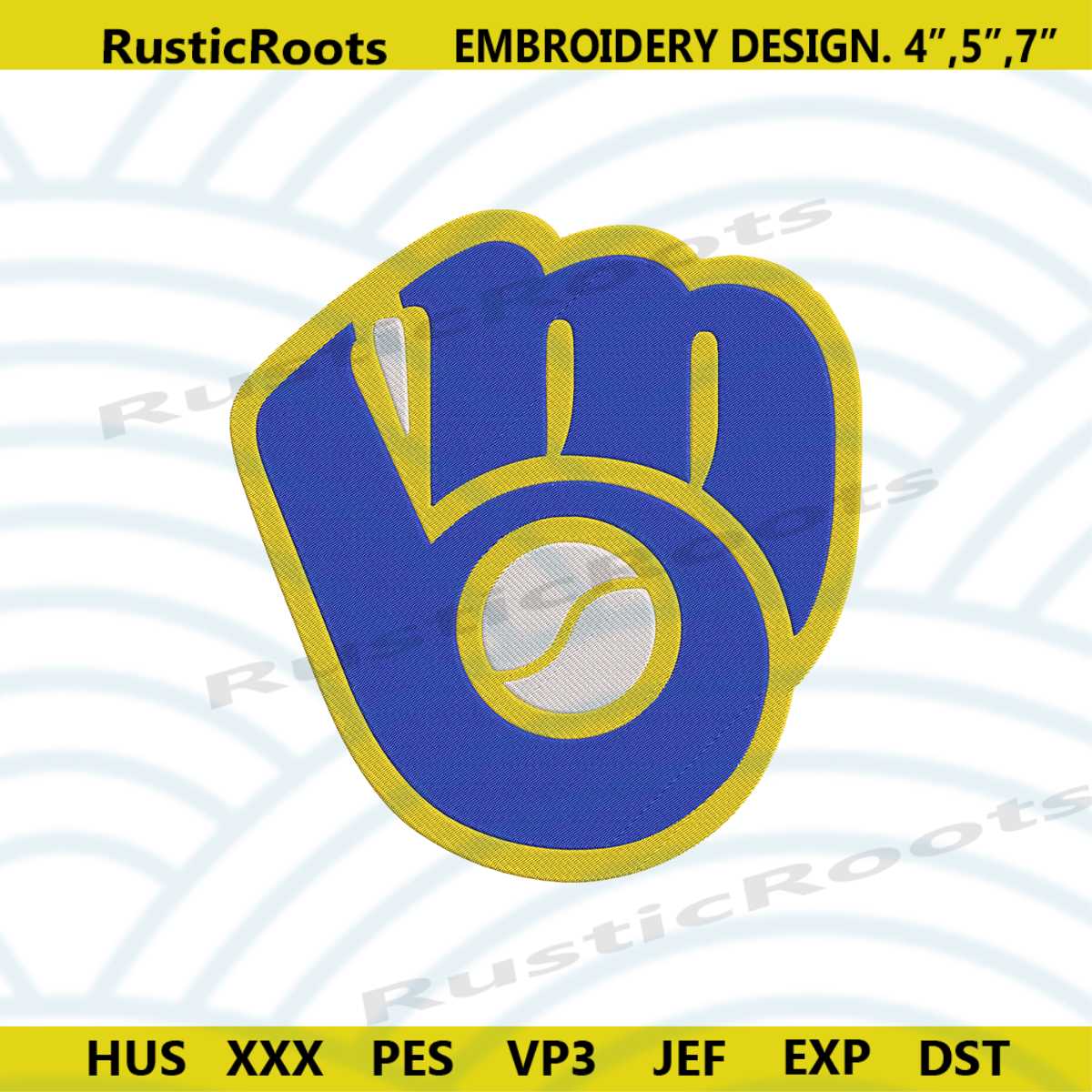 Milwaukee Brewers Cap Logo Embroidery Design, MLB Baseball T | Inspire ...