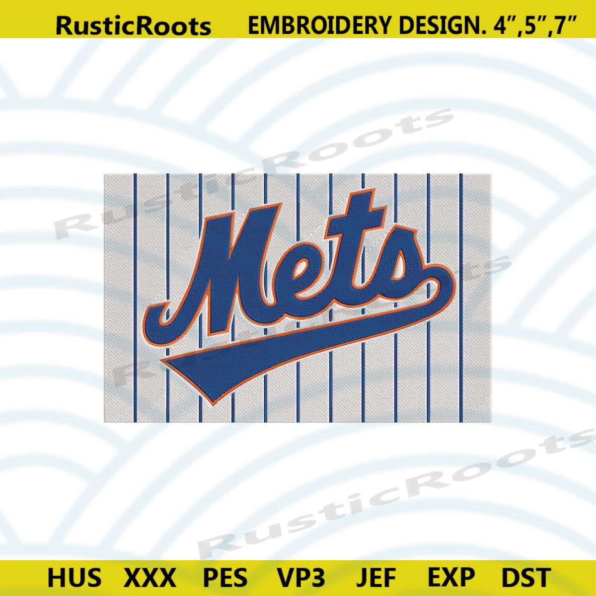 Mets Wordmark Logo Embroidery, Mets Baseball Logo Machine Em | Inspire ...