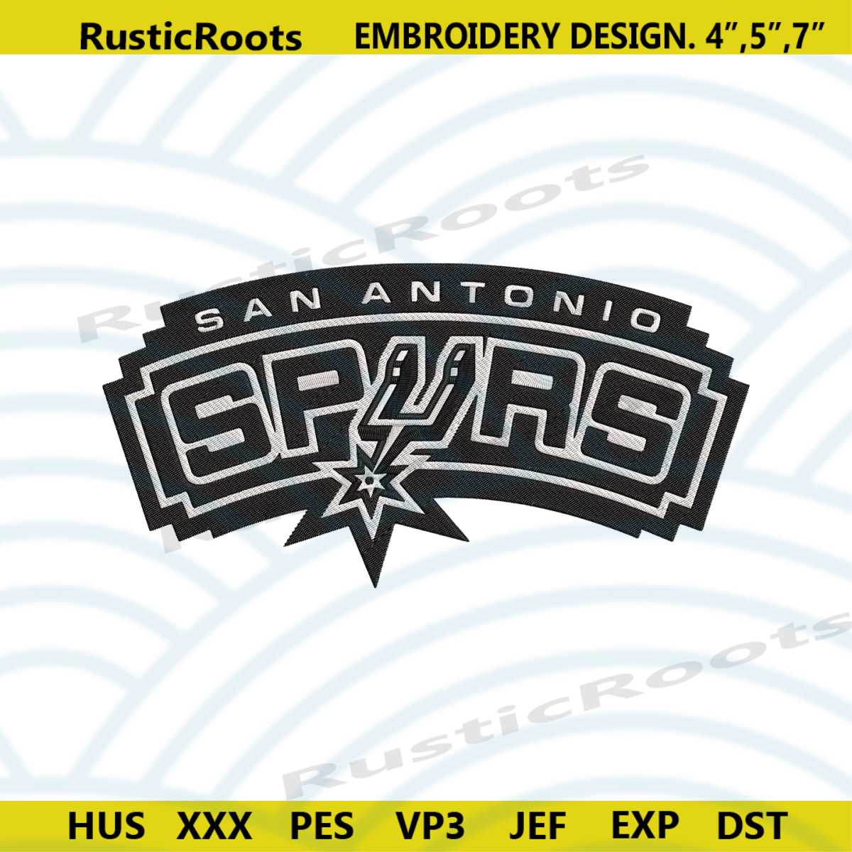 San Antonio Spurs Logo Symbol Embroidery Digital Files, San | Inspire ...