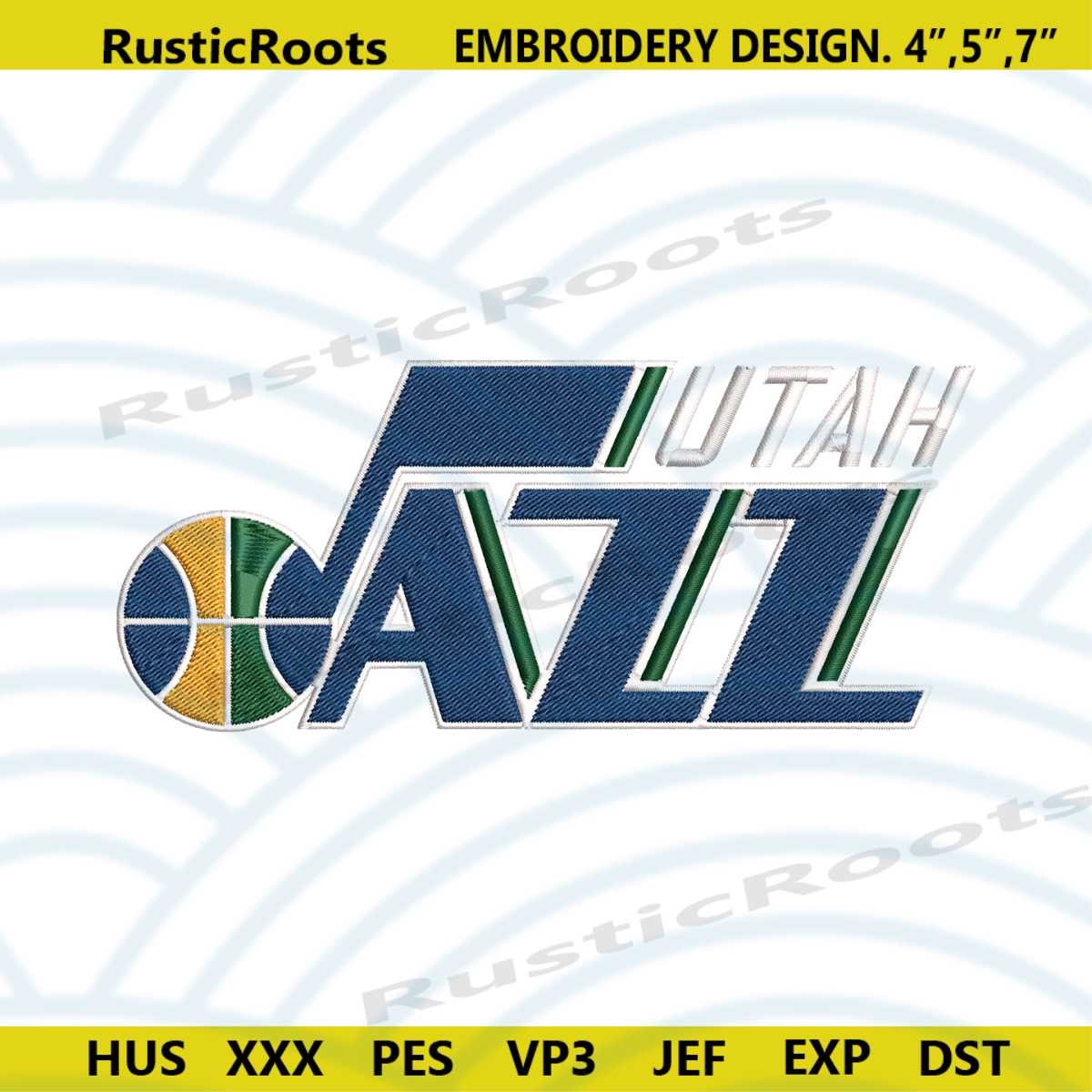 Utah Jazz Logo Machine Embroidery Design Download, Utah Jazz | Inspire ...