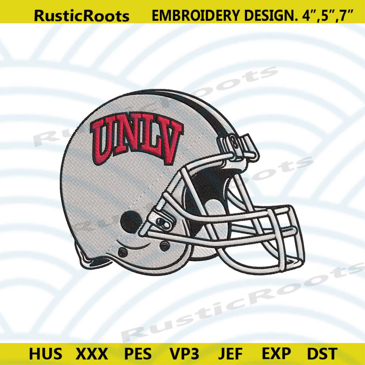 UNLV Rebels Helmet Embroidery Digitizing Instant Download | Inspire Uplift