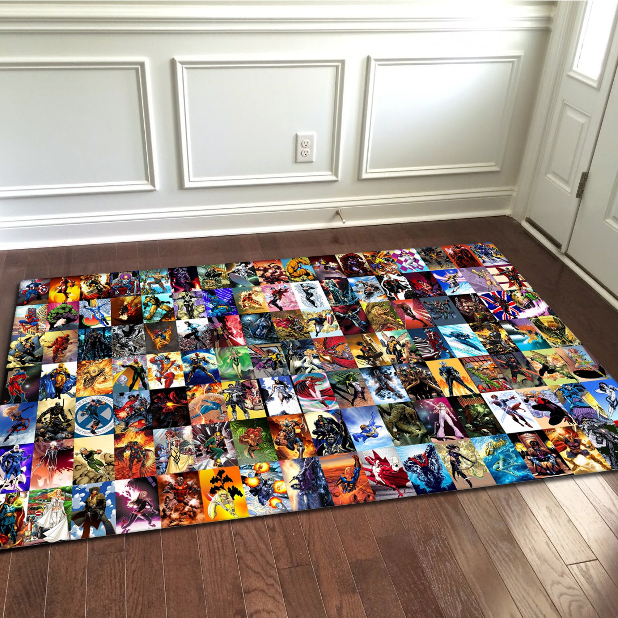Superheroes Rug, Comic Rug, Movie Rug, Popular Rug, Home Dec | Inspire ...