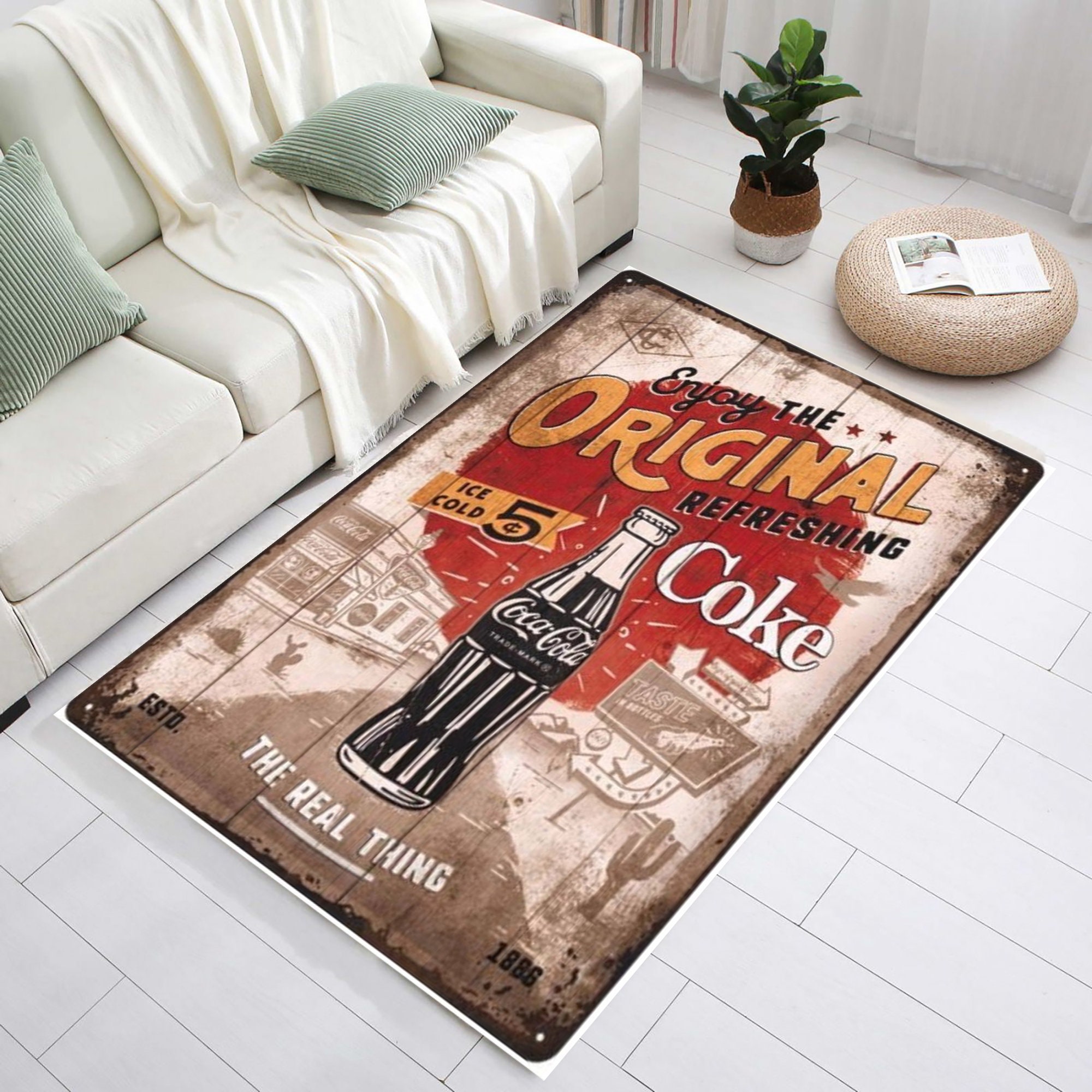 Original Written Rug, Coca Cola Rugs, Cola Written Rug, Coke | Inspire ...