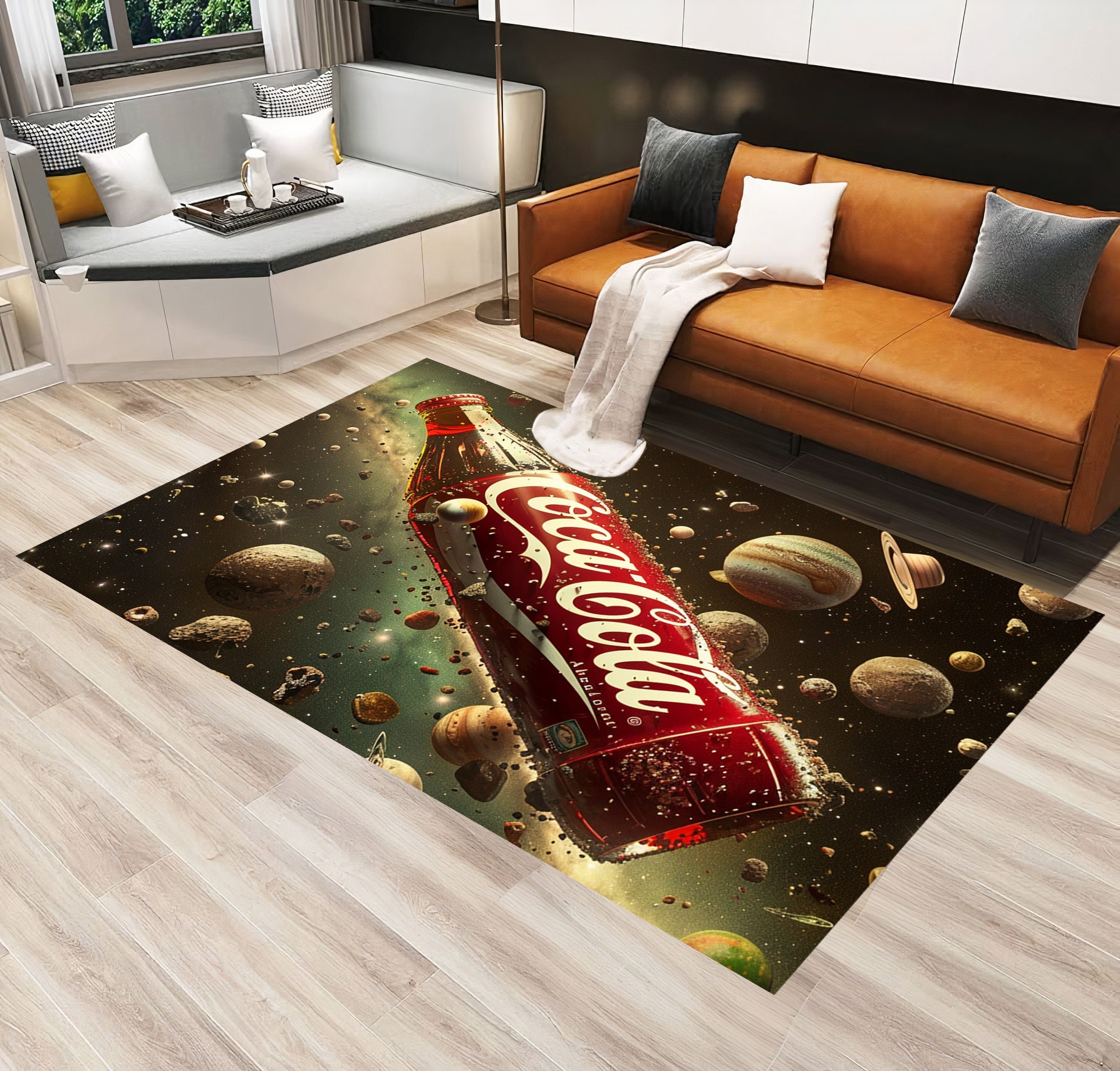 Coca Cola Rug, Cocacola Pattern Rug, Rugs for Living Room, C | Inspire ...