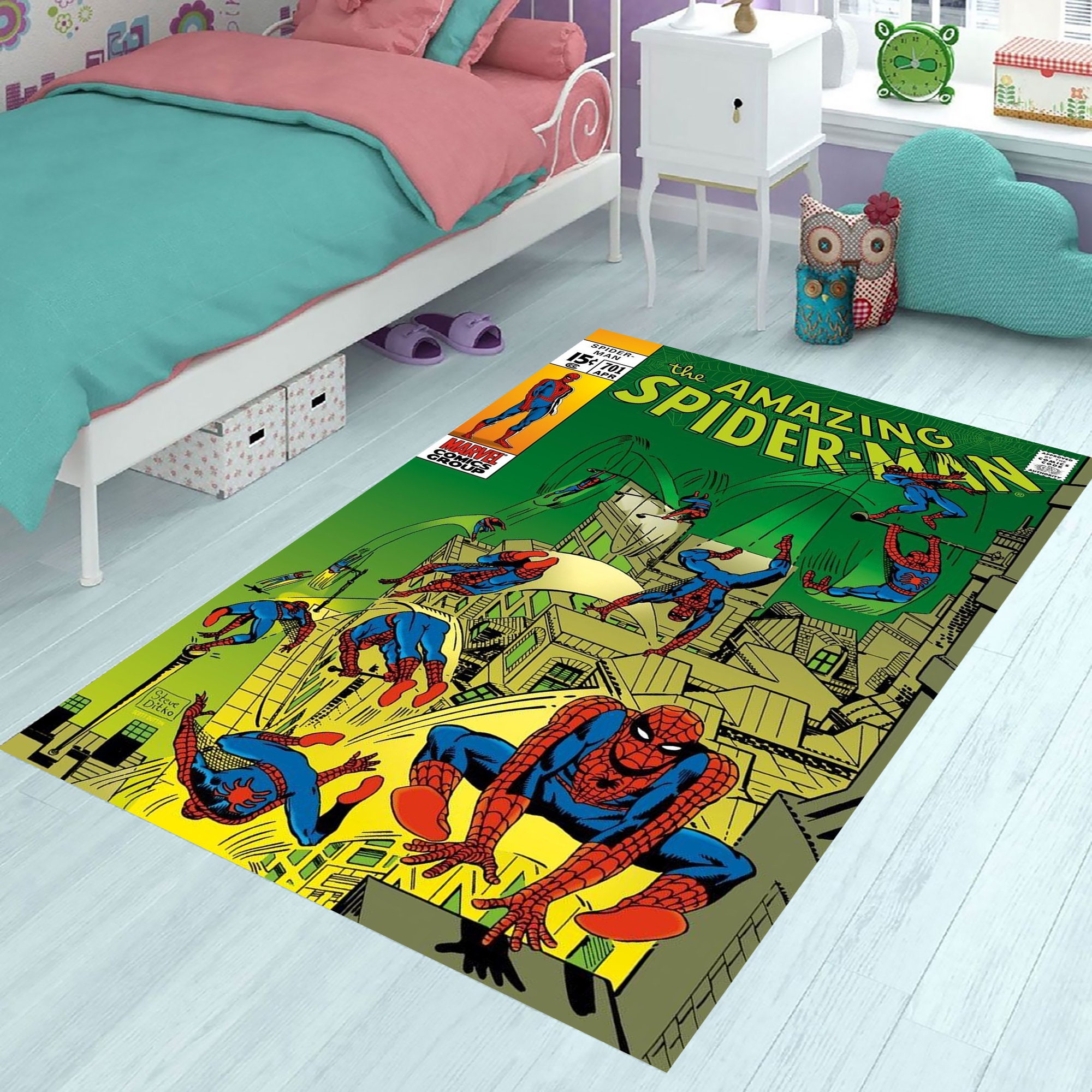 Spiderman Rug, Magazine Cover Rug, Cartoon Character Rug, Sp | Inspire ...