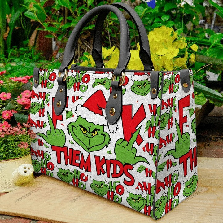 The Grinch Leather Handbag,Grinch Christmas Leather Bag,The - Inspire ...