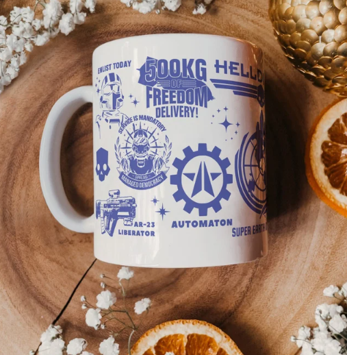 Helldivers Liber-Tea Mug, Morning Cup Of Liber-Tea, Helldive - Inspire ...