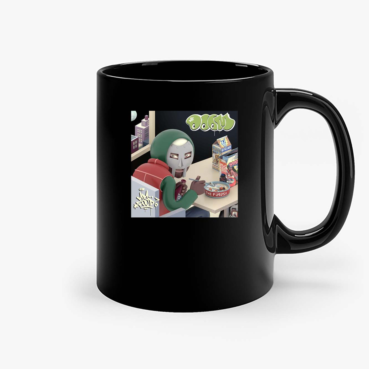 Vintage Mf Doom Mm Food Hip Hop Rap Ceramic Mug, Funny Coffe | Inspire ...