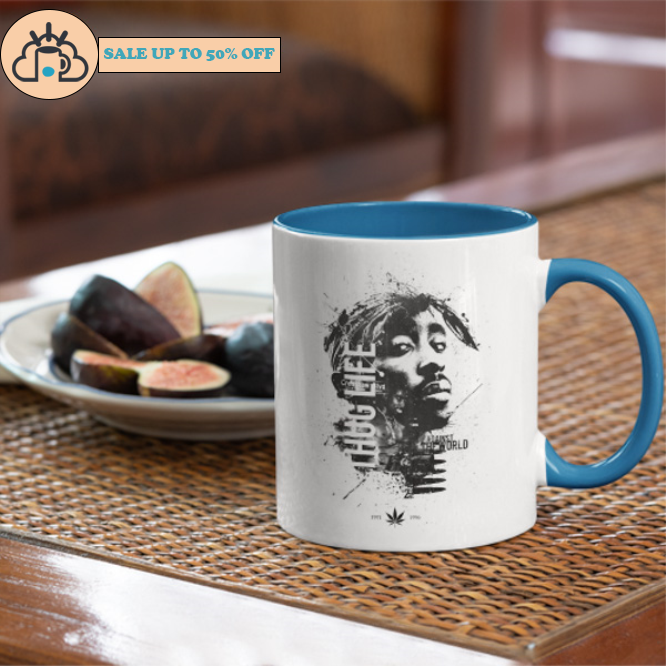 Thug Life Hip Hop Rapper 2pac Shakur Ceramic Mug | Inspire Uplift