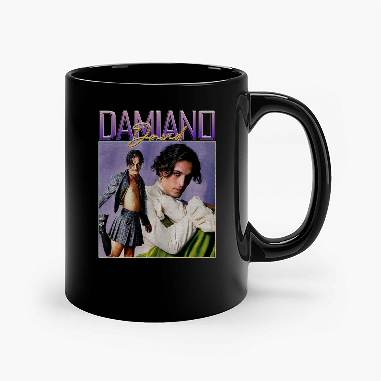 Maneskin Damiano David Vintage Music Ceramic Mugs, Funny Mug | Inspire ...