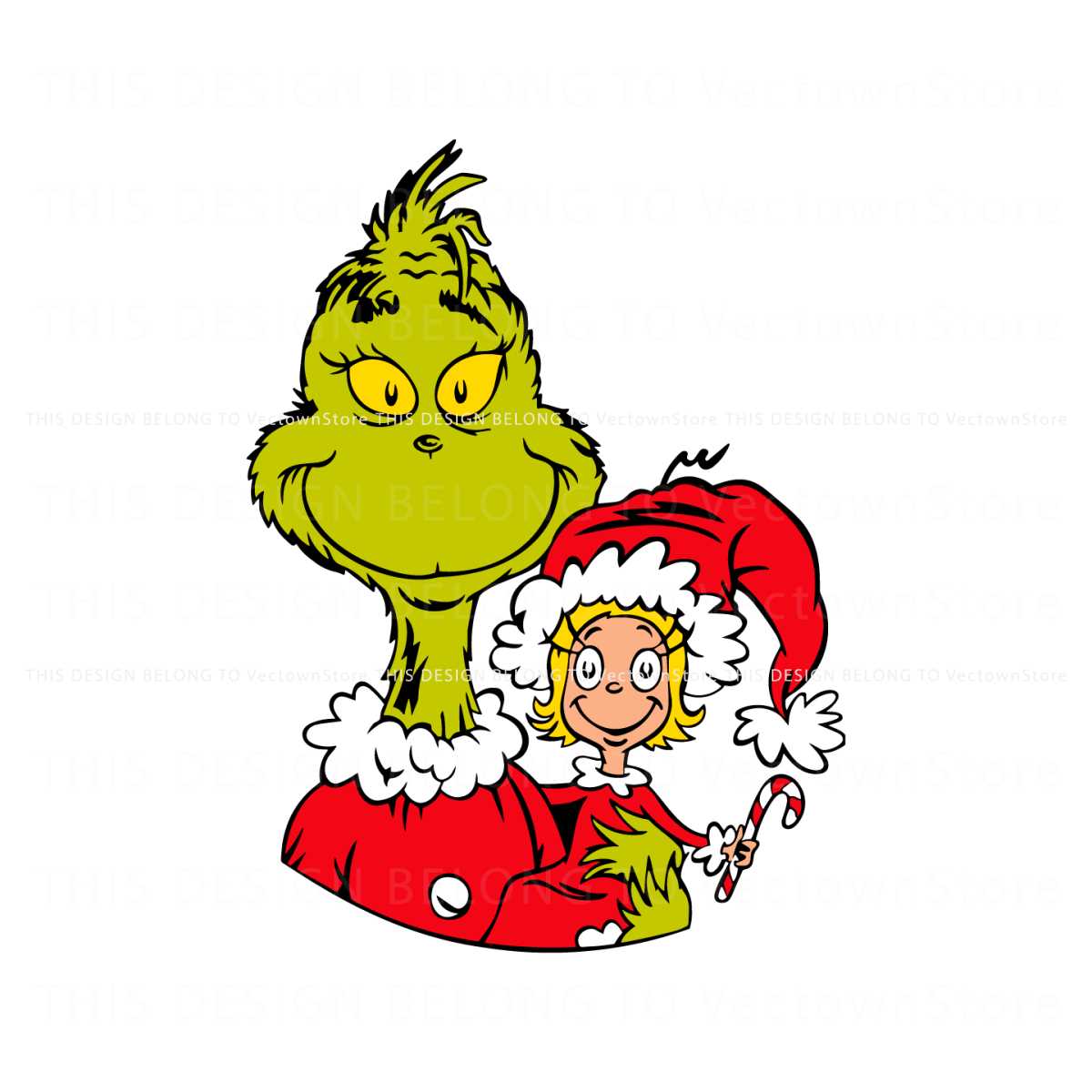 Christmas Cindy Lou And Grinch SVG Digital Cutting File, Tre | Inspire ...
