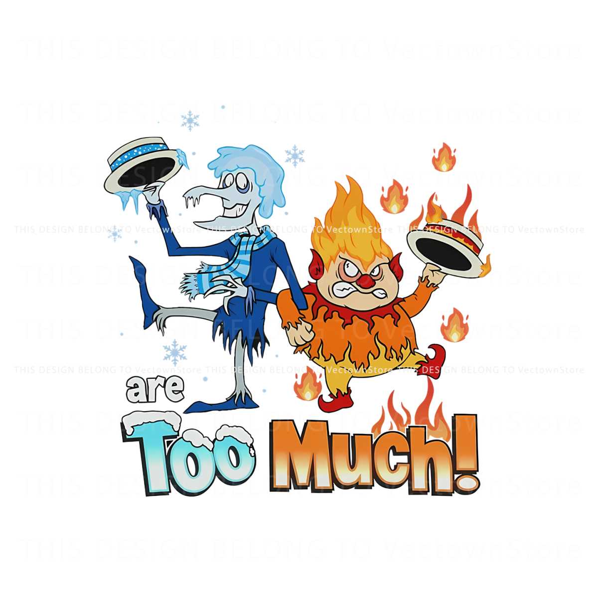 Miser Brothers Too Much Heat and Snow Miser PNG Download, Tr | Inspire ...