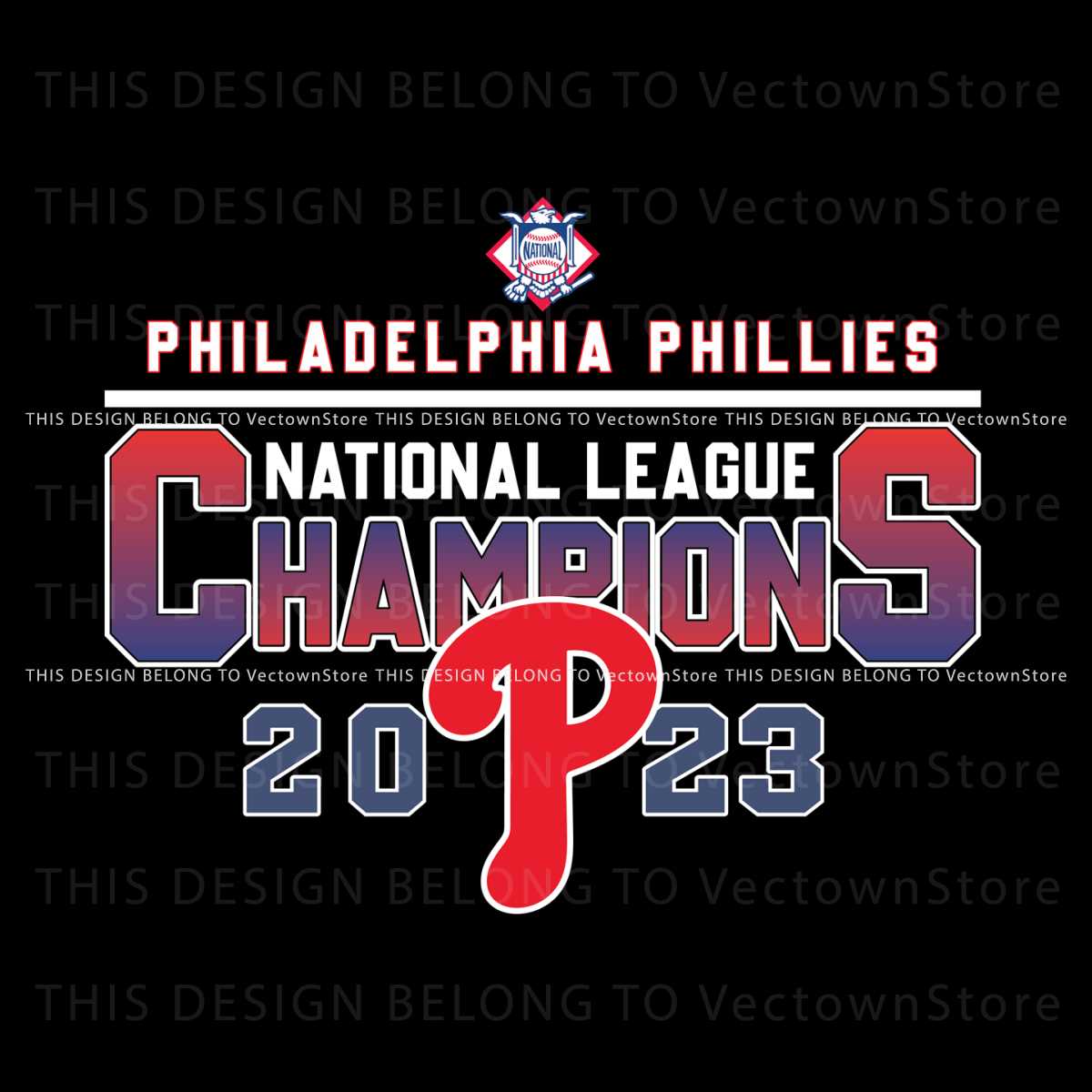 National League Champions 2023 Philadelphia Phillies SVG, Tr | Inspire Uplift
