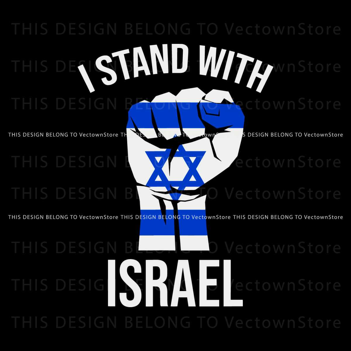 Retro Jewish Fists Logo Israel Strong SVG Cutting Digital Fi - Inspire ...