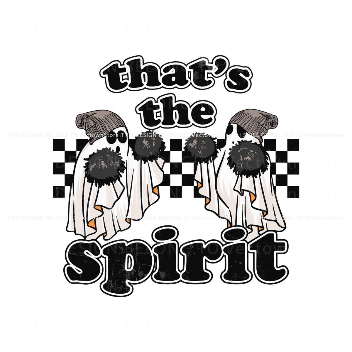 Thats The Spirit Cheerleader Ghost Halloween PNG Download, T | Inspire ...