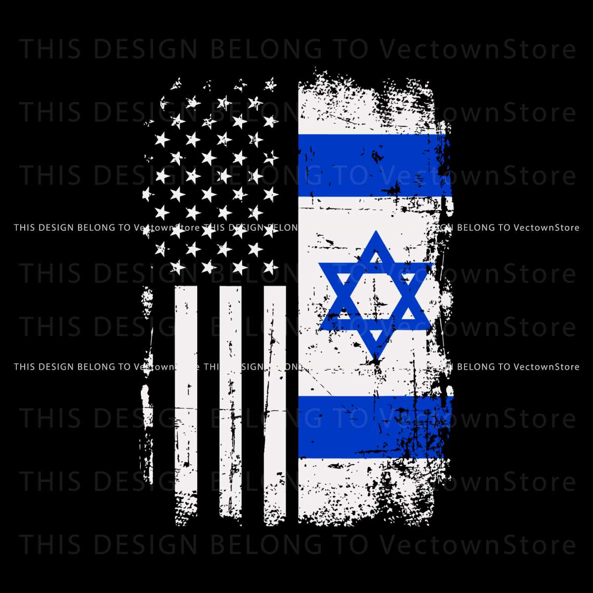 USA Israel Flag Support For Israel SVG Digital Cricut File, | Inspire ...