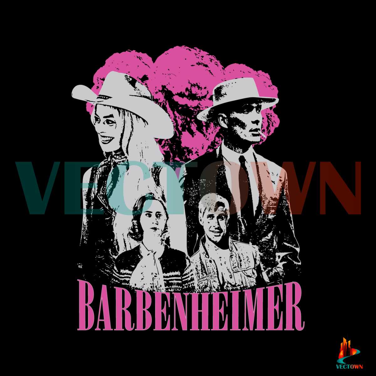 Barbenheimer Characters SVG Barbie Oppenheimer SVG File Best - Inspire ...