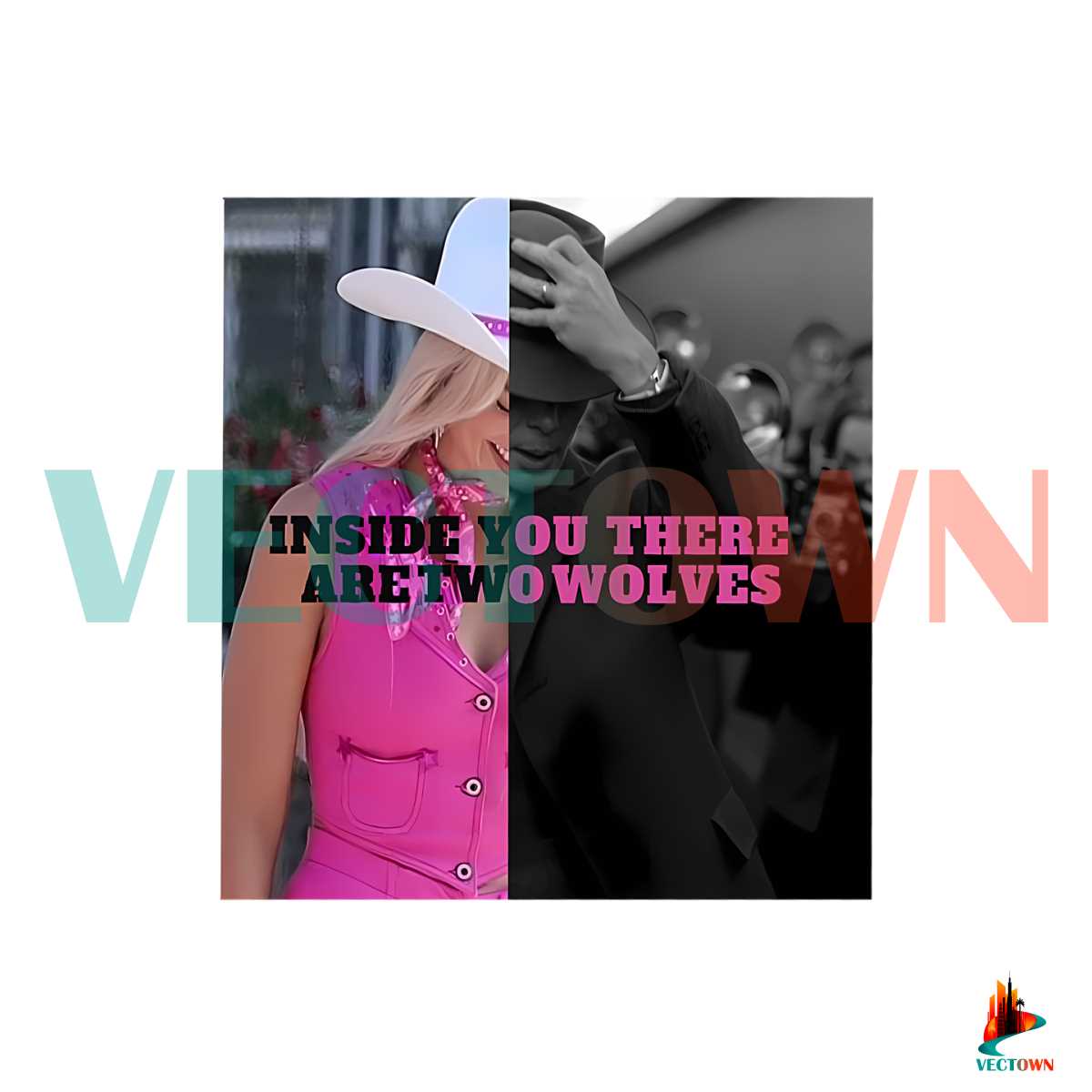 Barbenheimer Inside You There Are Two Wolves PNG Download Be | Inspire ...