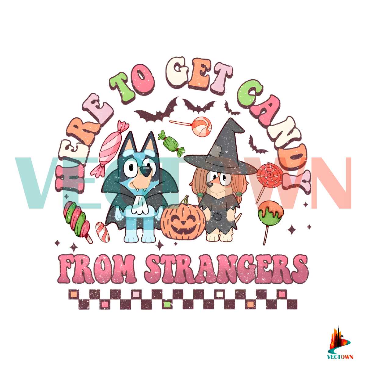 Bluey Here To Get Candy From Strangers PNG Download Best Gra | Inspire ...