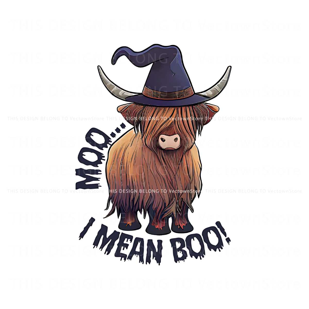 Boo Ghost Cow Moo I Mean Boo PNG Sublimation Download Best G | Inspire ...
