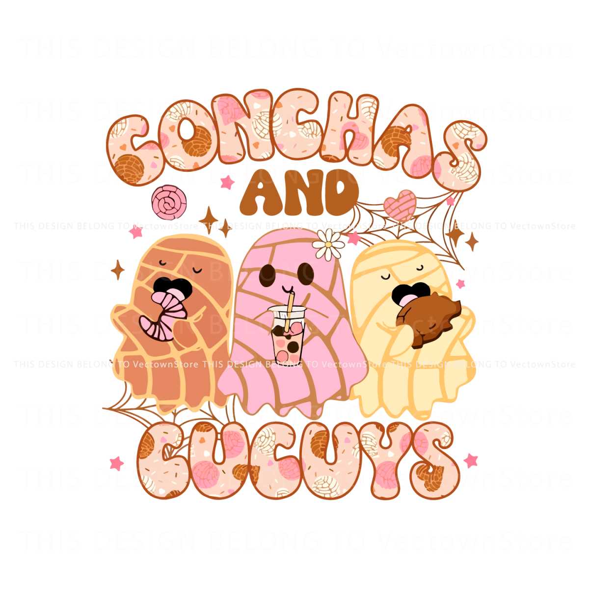 Conchas and Cucuys Mexican Ghost SVG Graphic Design File Bes | Inspire ...