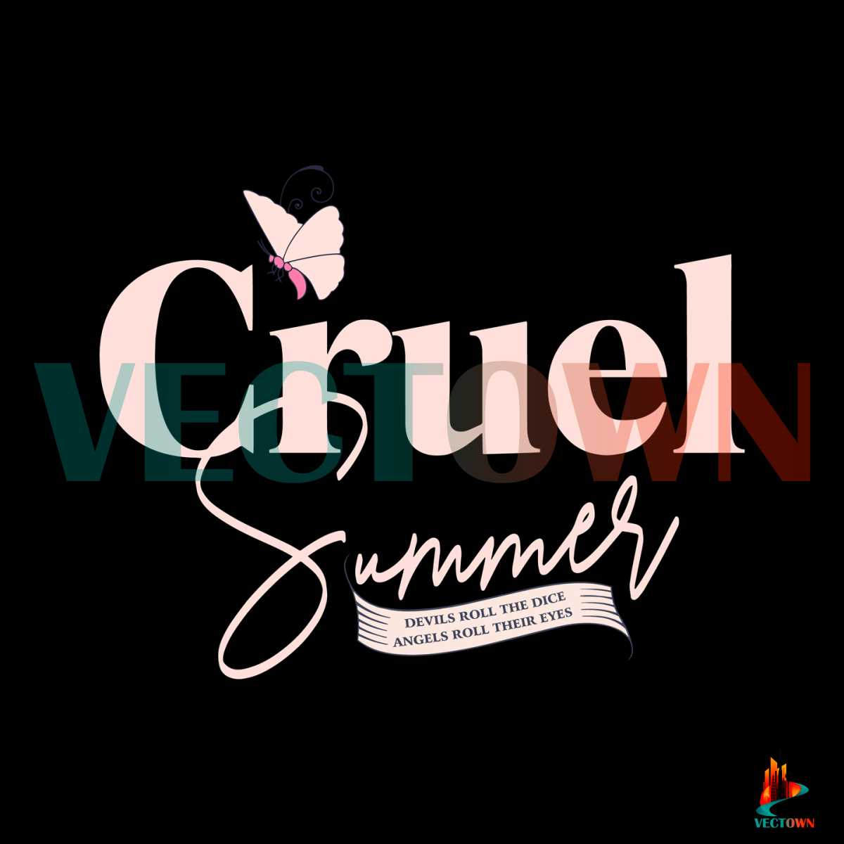 Cruel Summer Devils Roll The Dice SVG Graphic Design Files B | Inspire ...