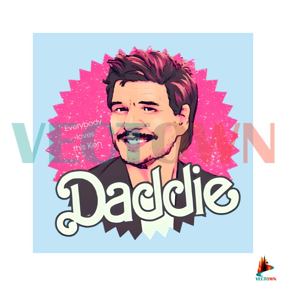 Daddie Pedro Pascal Barbie Stamp Meme PNG Download Best Grap | Inspire ...