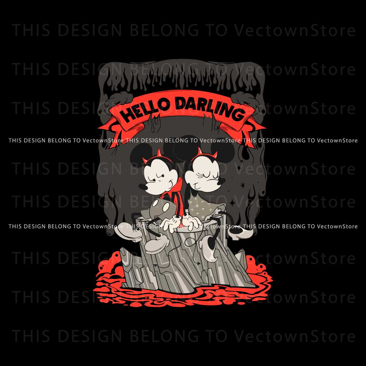 Disney Mickey Mouse Hello Darling SVG Digital Cricut File Be | Inspire ...