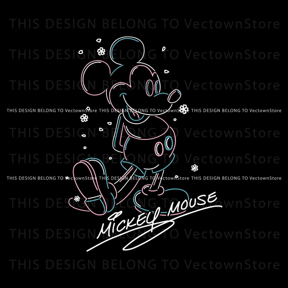 Disney Mickey Mouse Signature SVG Cutting Digital File Best | Inspire ...