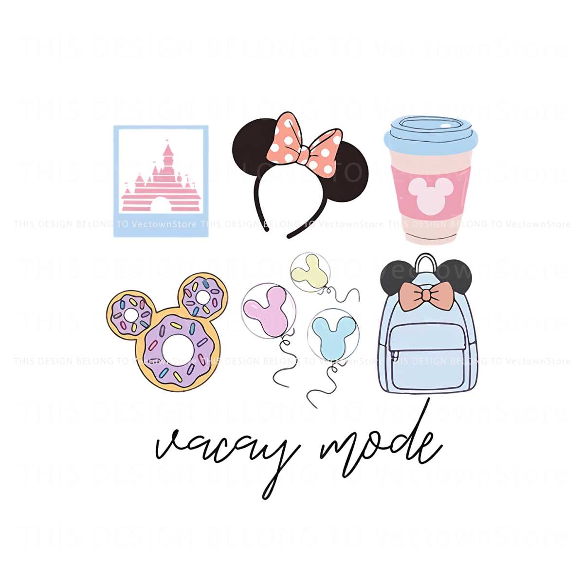 Disney Vacay Mode Mickey and Minnie PNG Sublimation Best Gra - Inspire ...