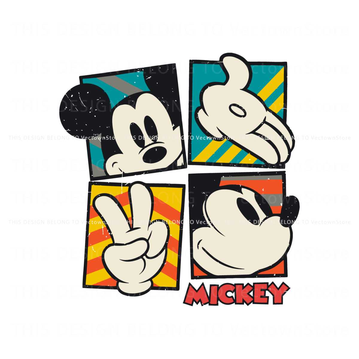Disney Vintage Mickey Mouse SVG Graphic Design File Best Gra | Inspire ...