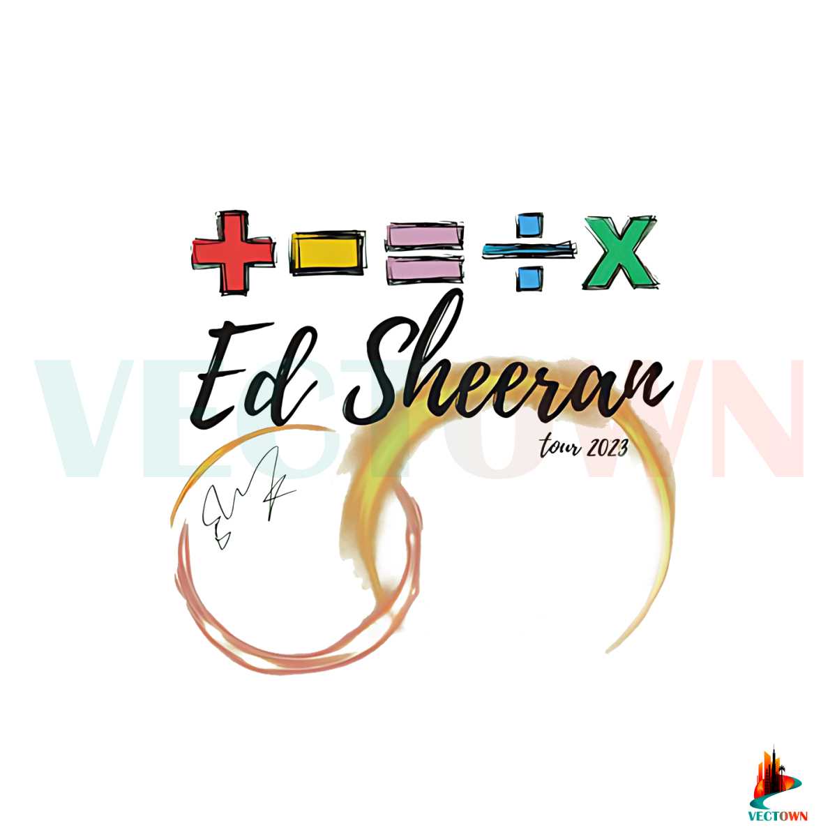 Ed Sheeran The Mathematics Tour Trendy PNG Silhouette File B | Inspire ...