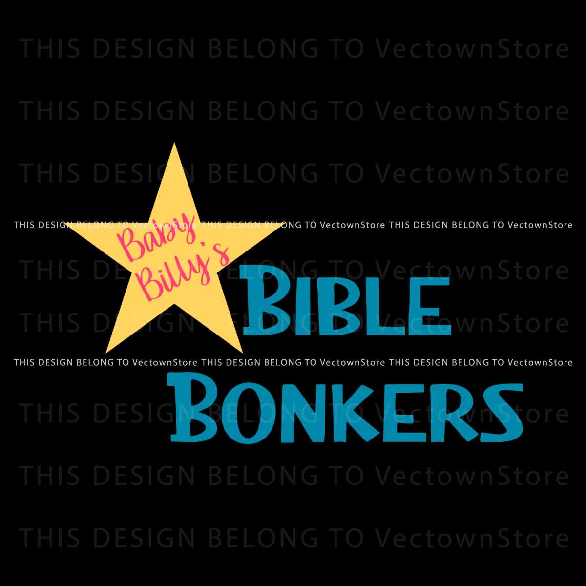 Free Baby Billys Bible Bonkers Star Logo SVG Digital Cricut | Inspire ...