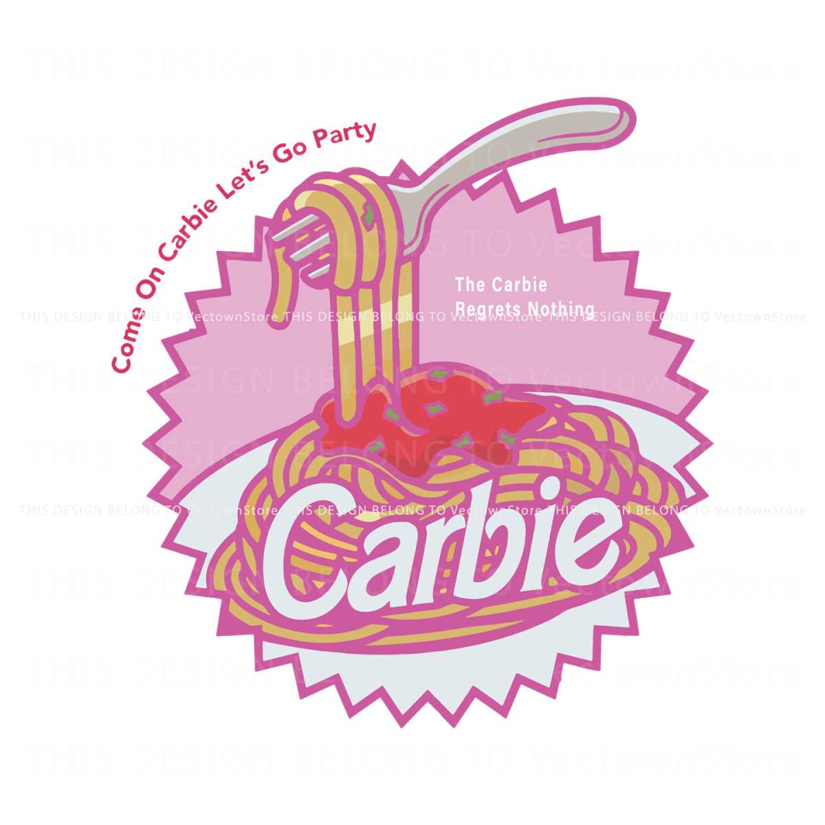 Free Carbie I Love Carbs Bread Pasta Funny Meme SVG File Bes | Inspire ...