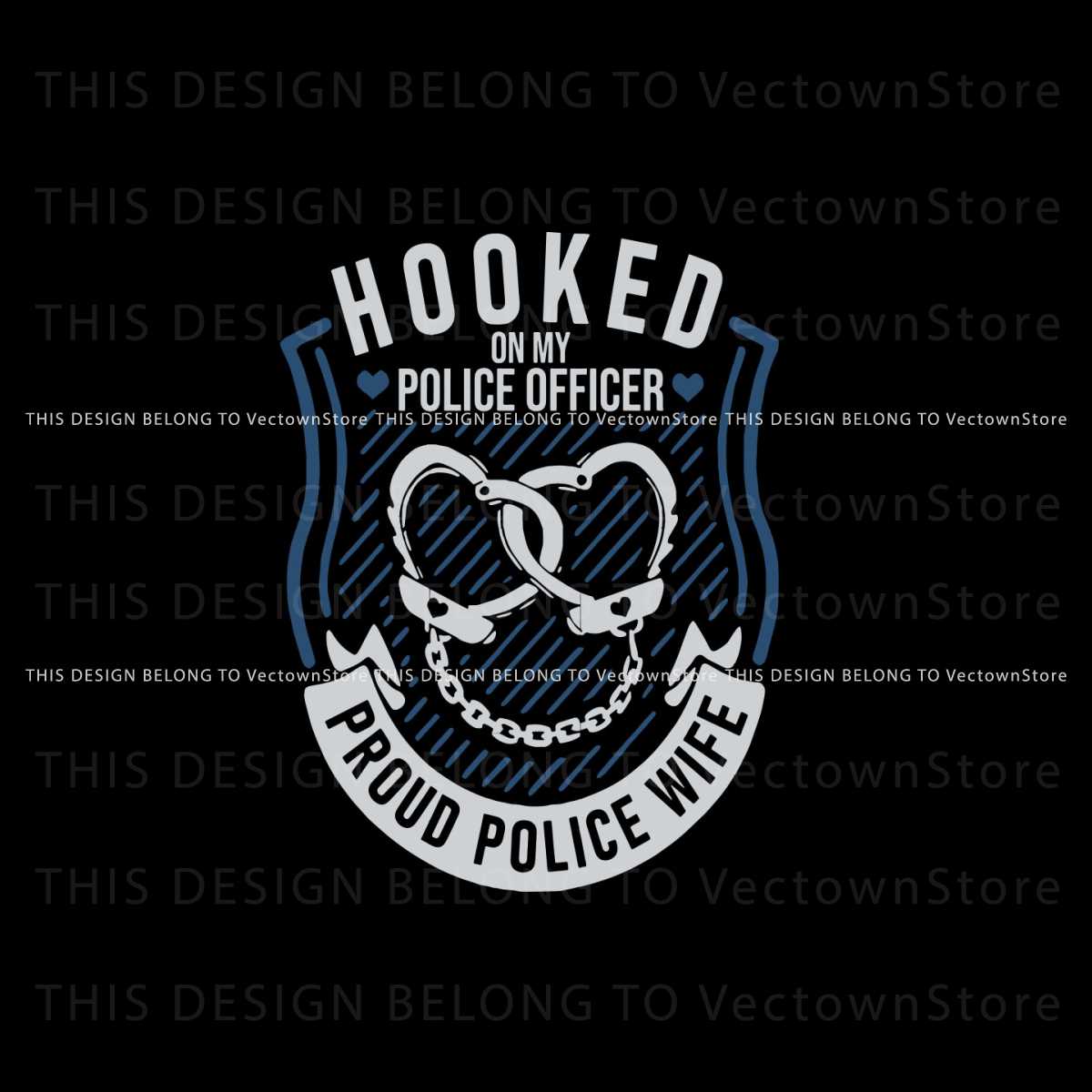 Hooked On My Police Officer Jobs SVG Cutting Digital File Be | Inspire ...
