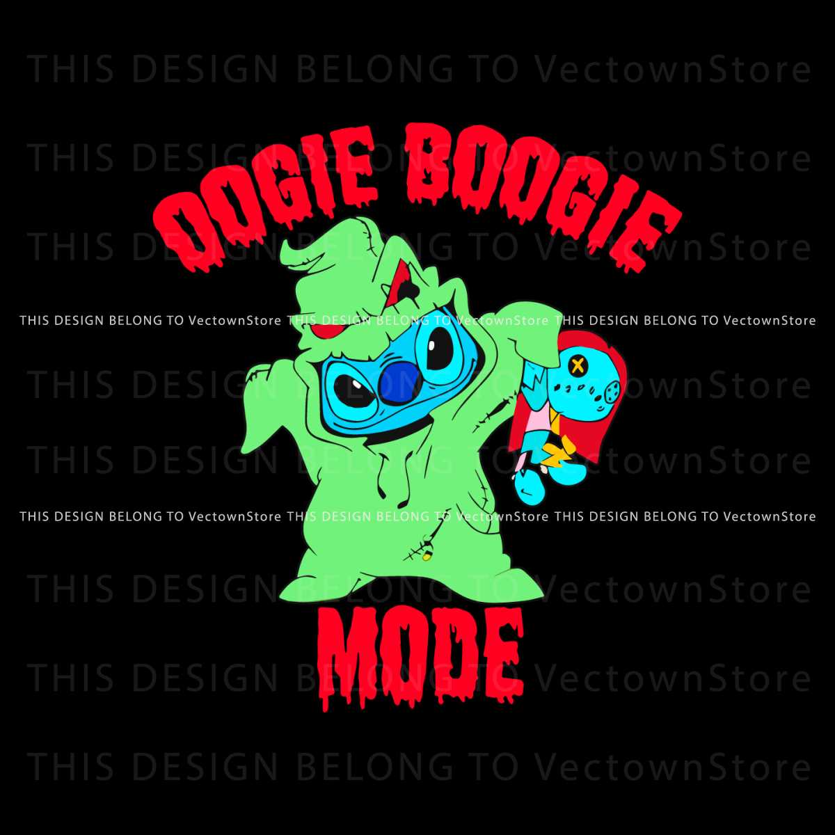 Stitch Oogie Boogie Mode Halloween SVG Digital Cricut File B | Inspire ...