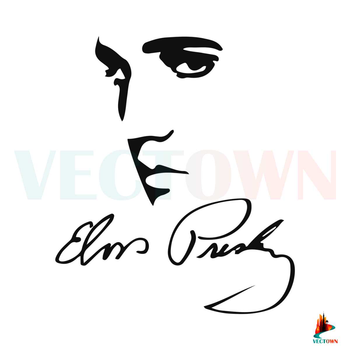 Vintage Elvis Presley Lovers SVG Digital Cricut File Best Gr | Inspire ...