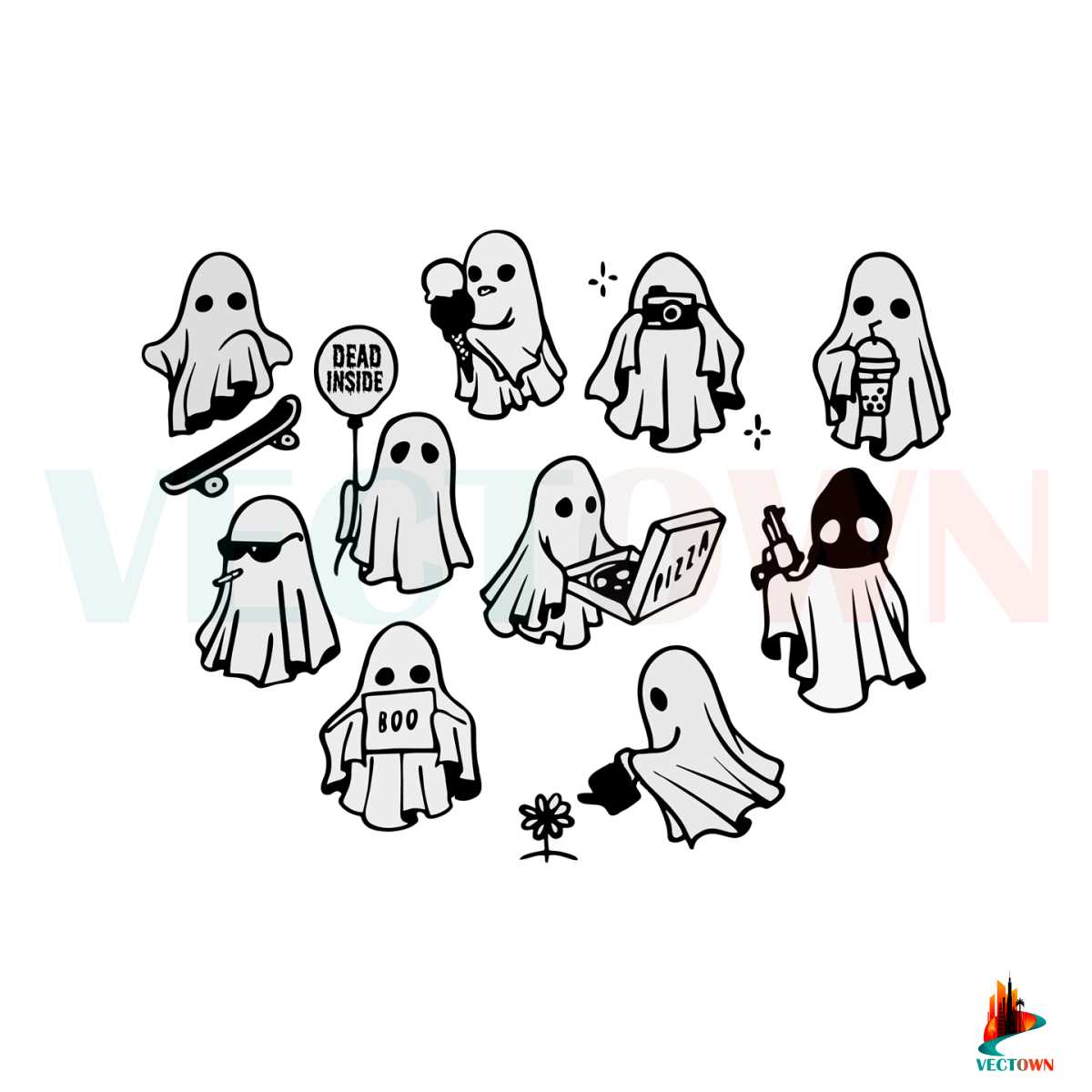 Funny Ghost Design Best Digital Files For Cricut And Files B | Inspire ...