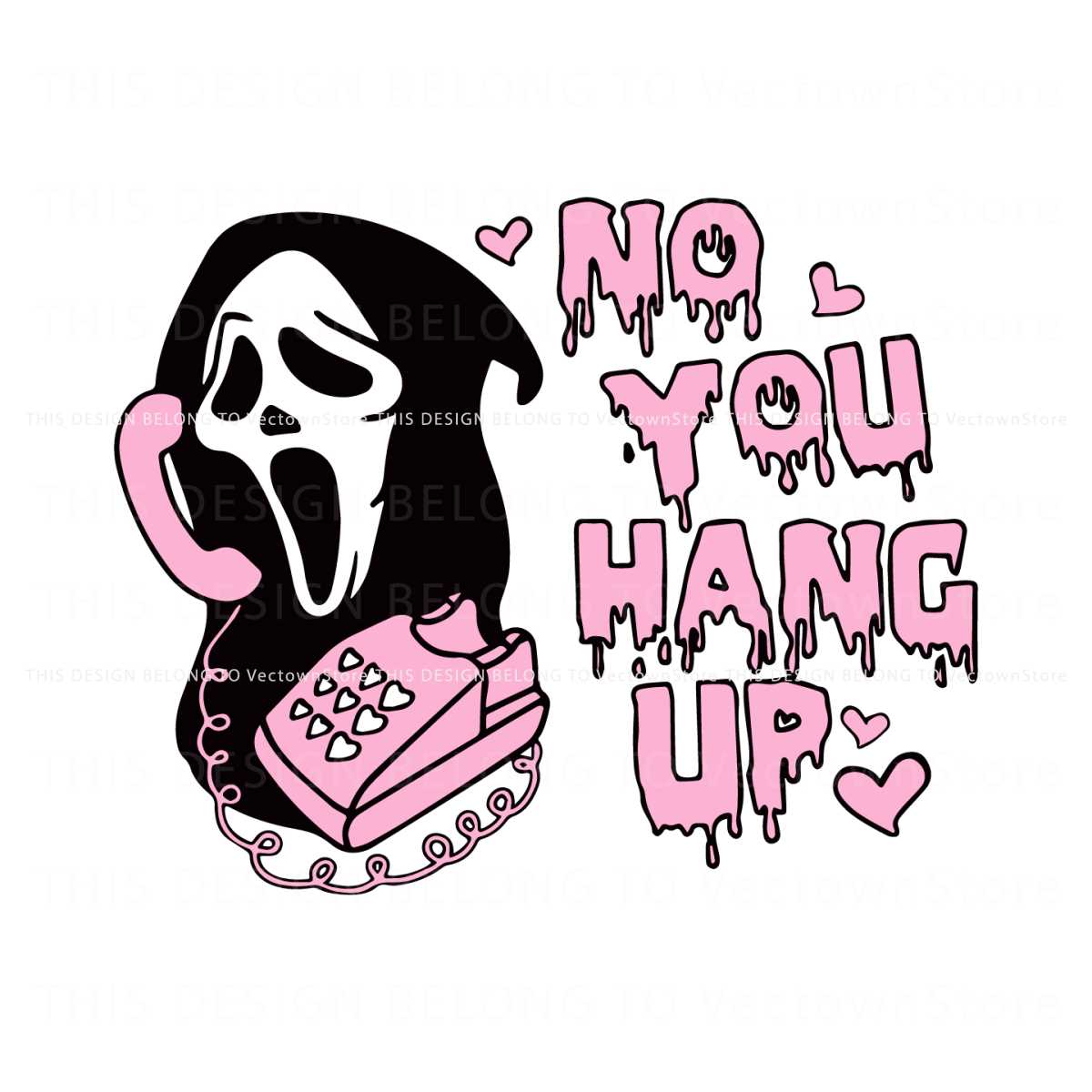 Funny No You Hang Up Horror Movie Ghost Face SVG File Best G | Inspire Uplift