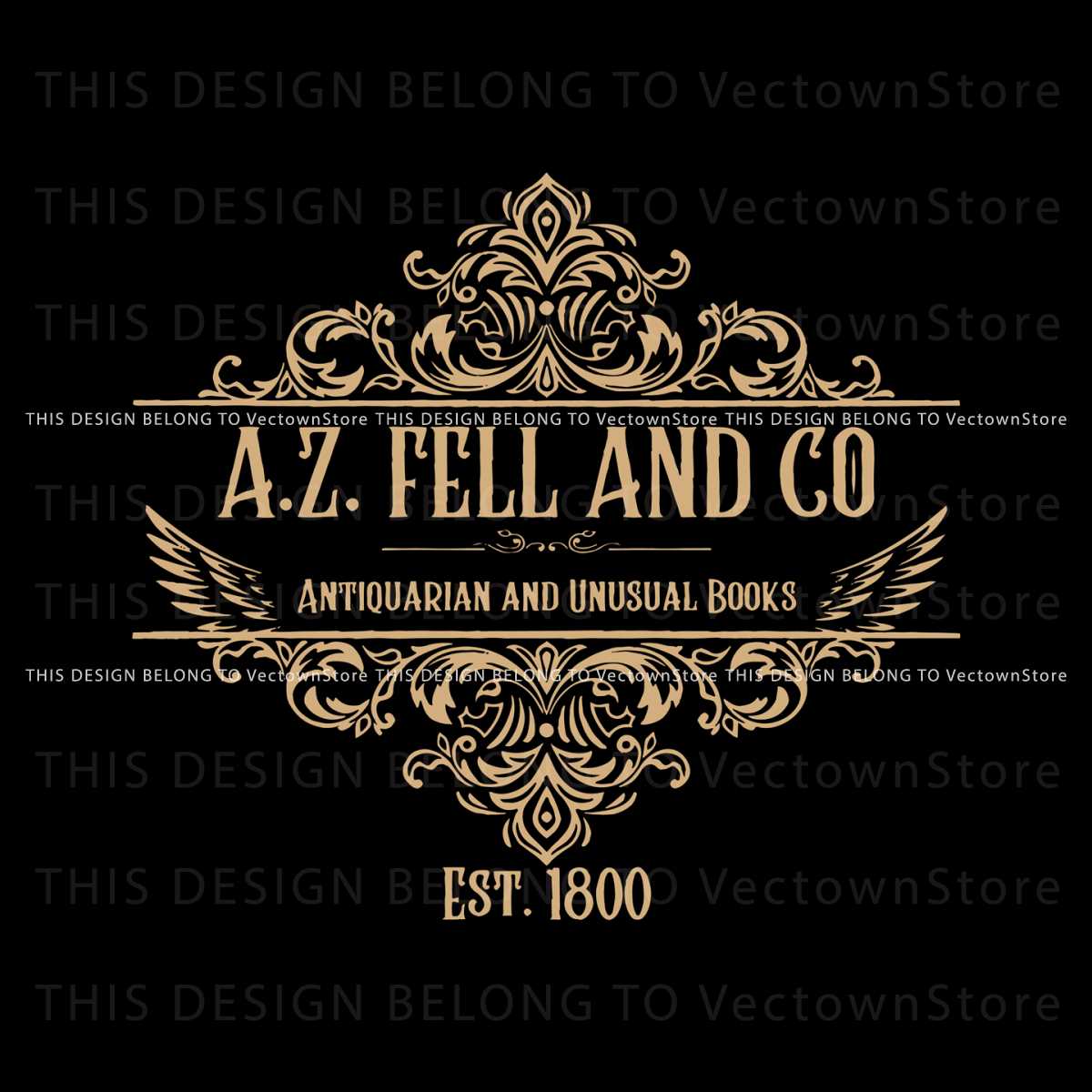 Good Omens Antiquarian and Unusual Books SVG Download Best G | Inspire ...