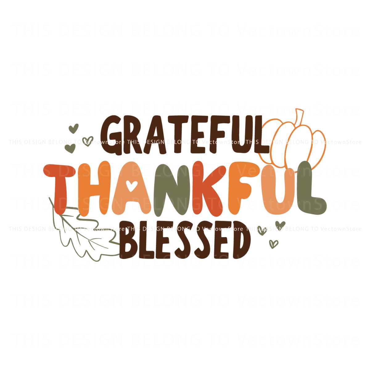 Grateful Thankful Blessed Boho Christian Fall SVG File Best | Inspire ...