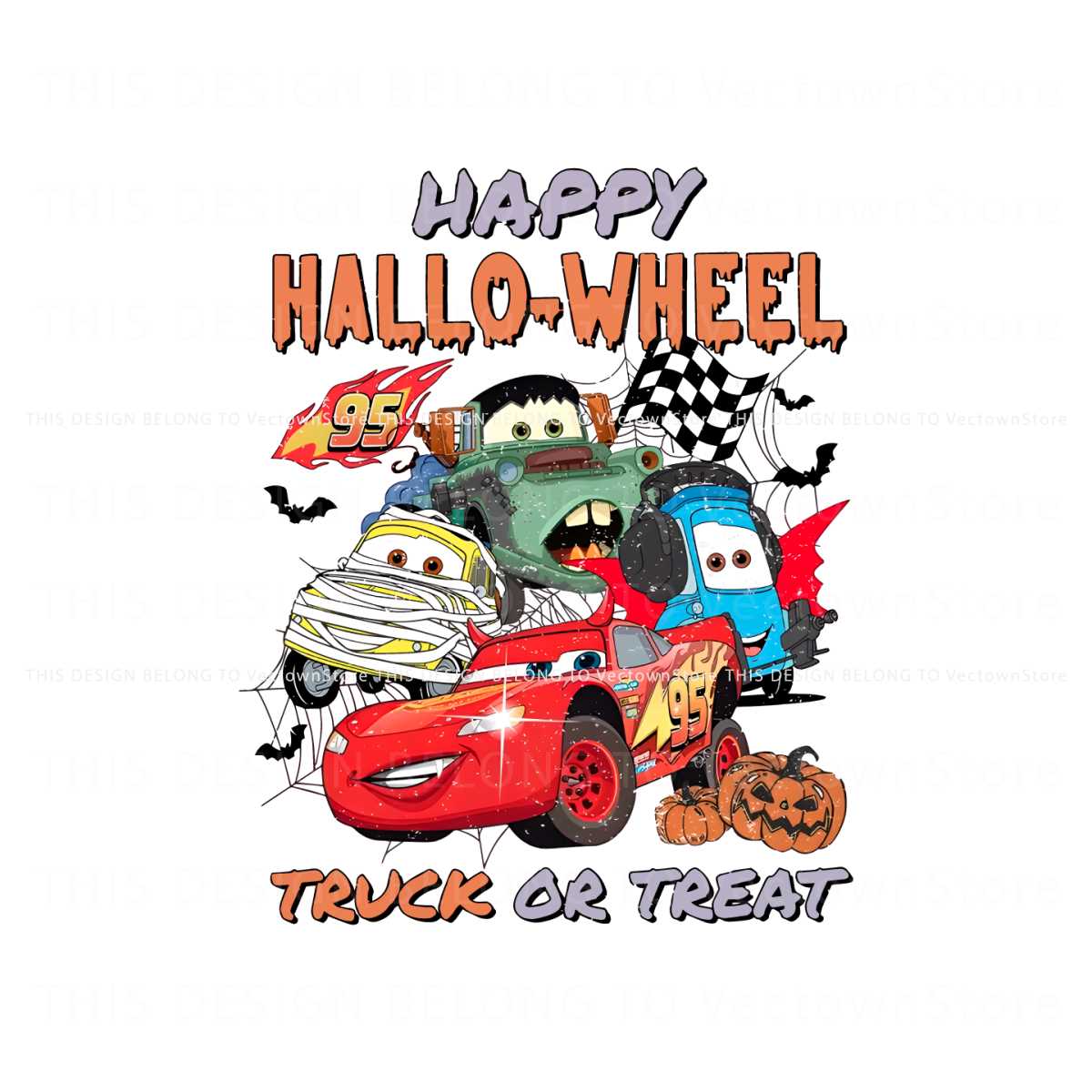 Happy Hallo Wheel Truck or Treat PNG Disney Cars PNG File Be | Inspire ...