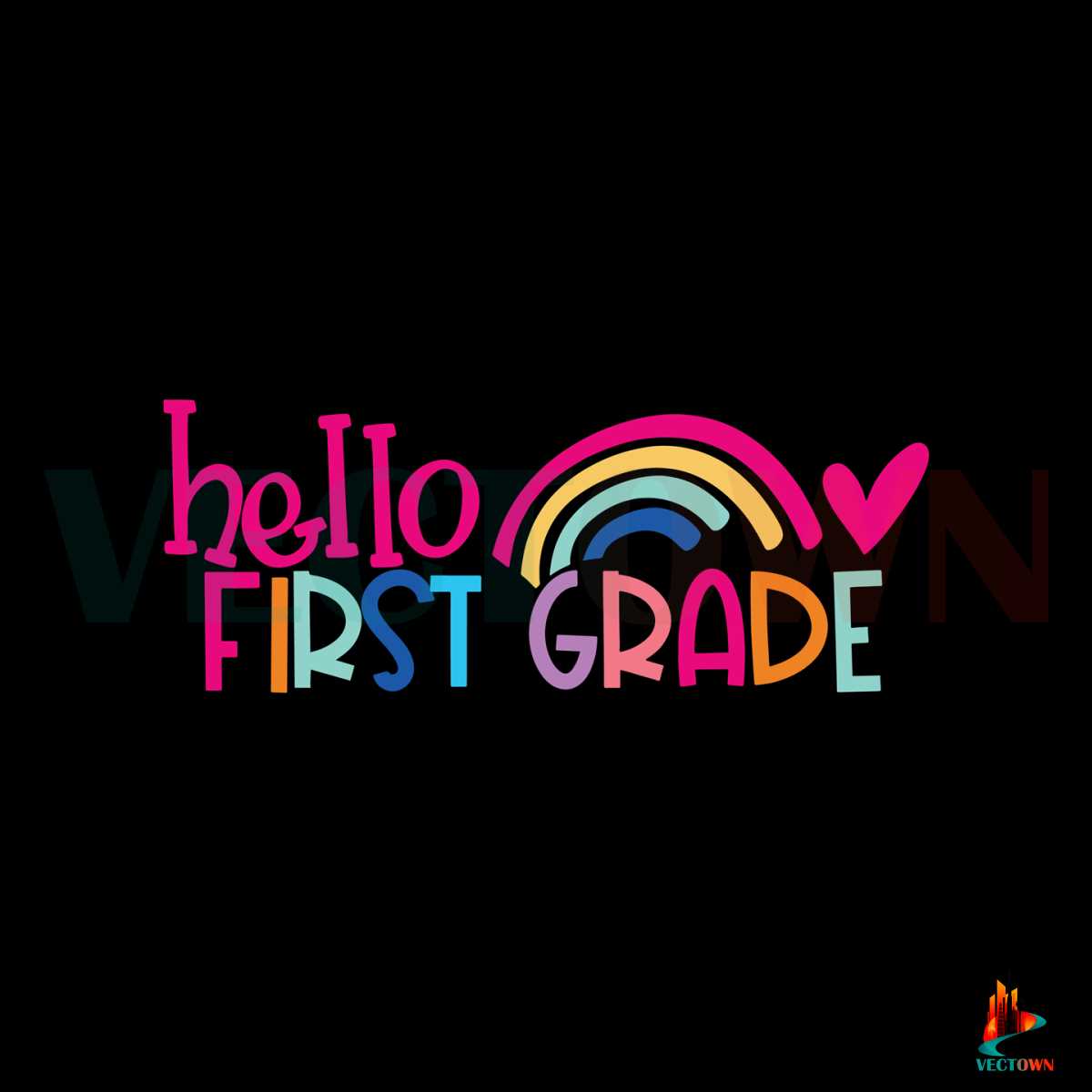 Hello First Grade Back To School SVG Digital Cricut File Bes | Inspire ...