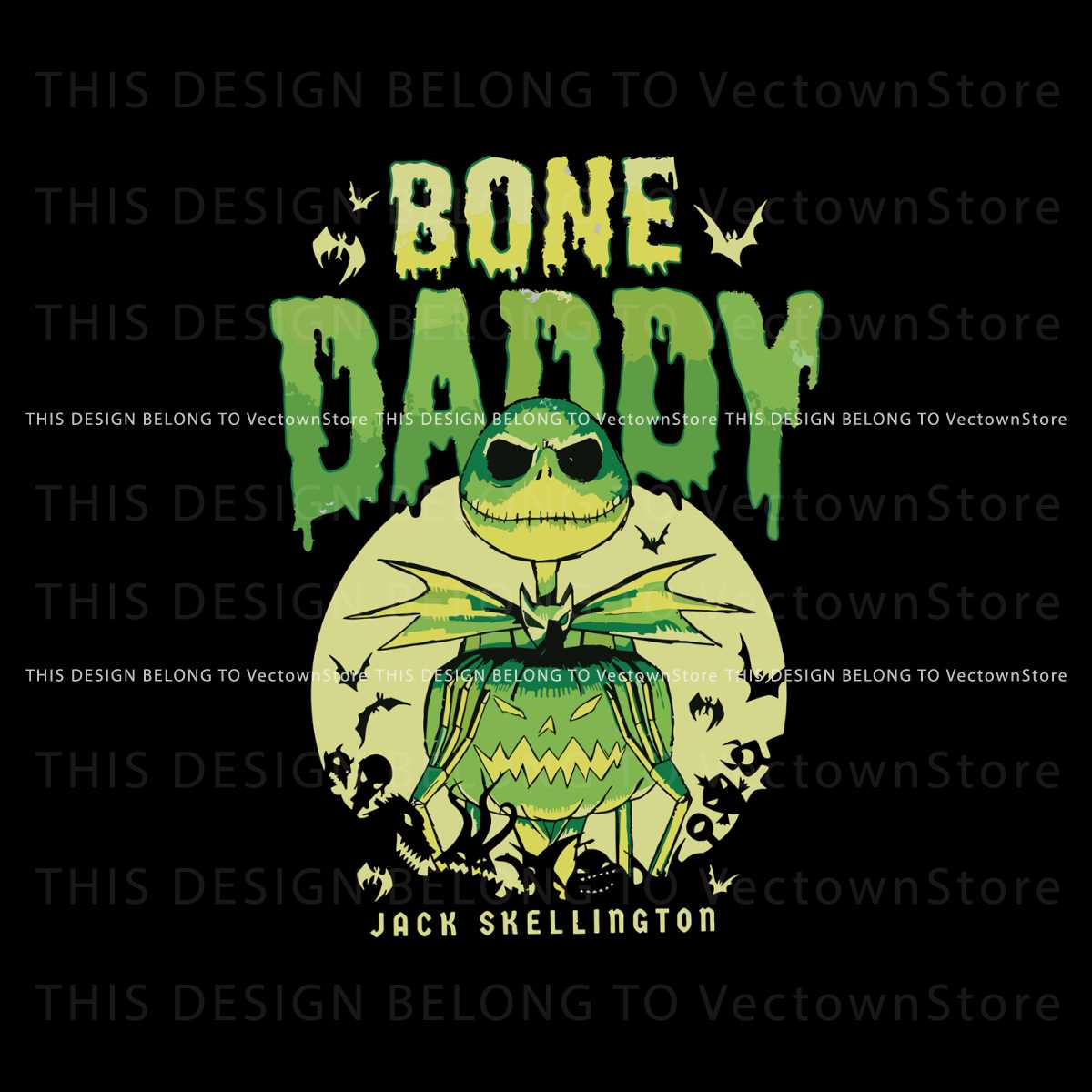 Horror Bone Daddy Jack Skellington SVG File For Cricut Best - Inspire ...