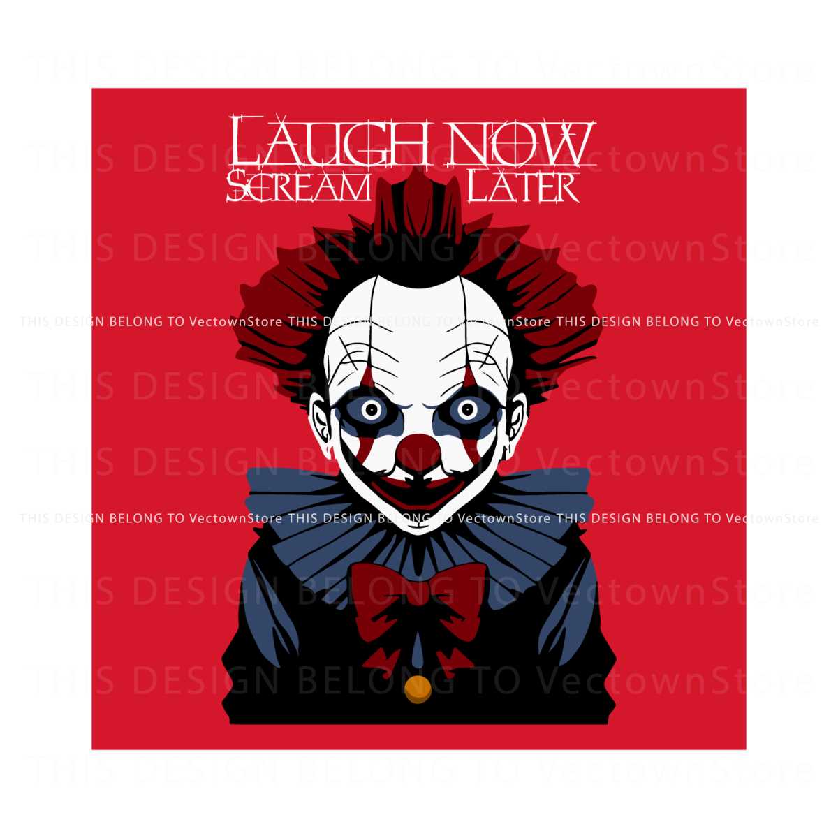 Horror Clown Halloween Pennywise SVG Cutting Digital File Be | Inspire ...