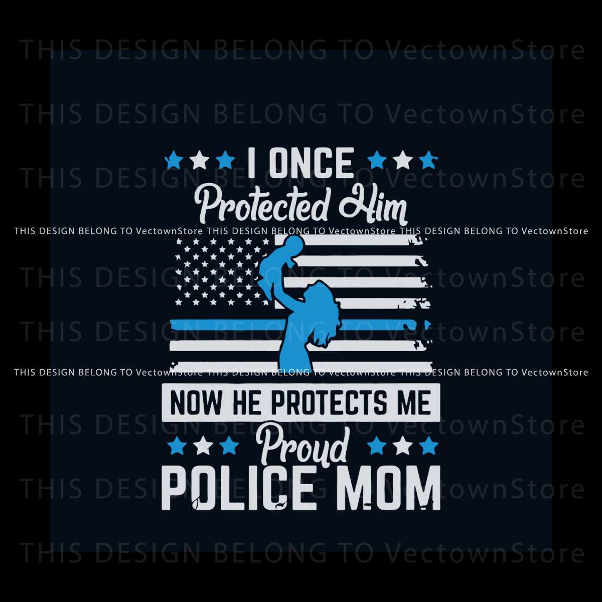 I Once Protected Him Proud Police Mom SVG File For Cricut Be | Inspire ...
